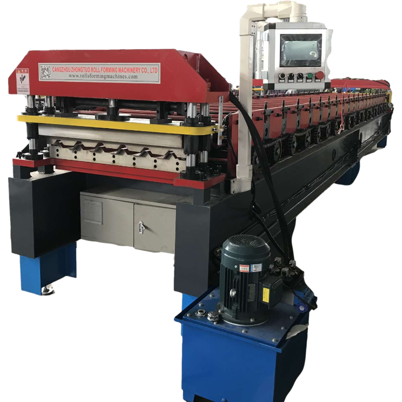 Double cutter roofing panel roll forming machine - color steel roll ...