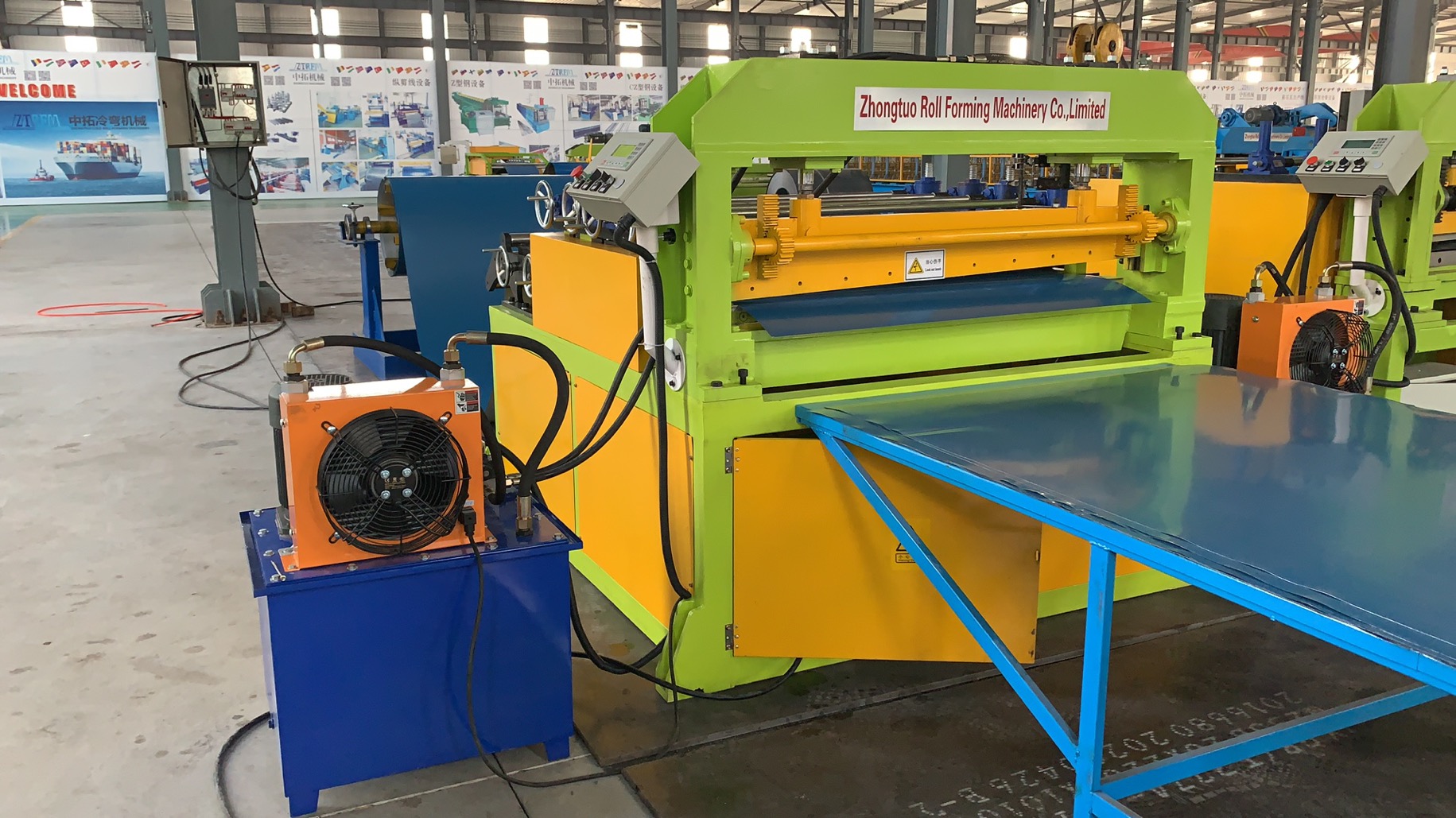 Simple Cut to Length Line - color steel roll forming machine - Zhongtuo ...