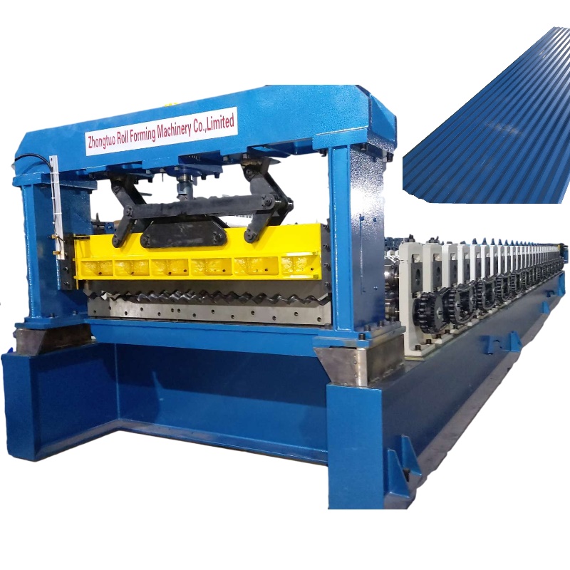 Corrugated Sheet Roofing Sheet Roll Forming Machine - color steel roll ...