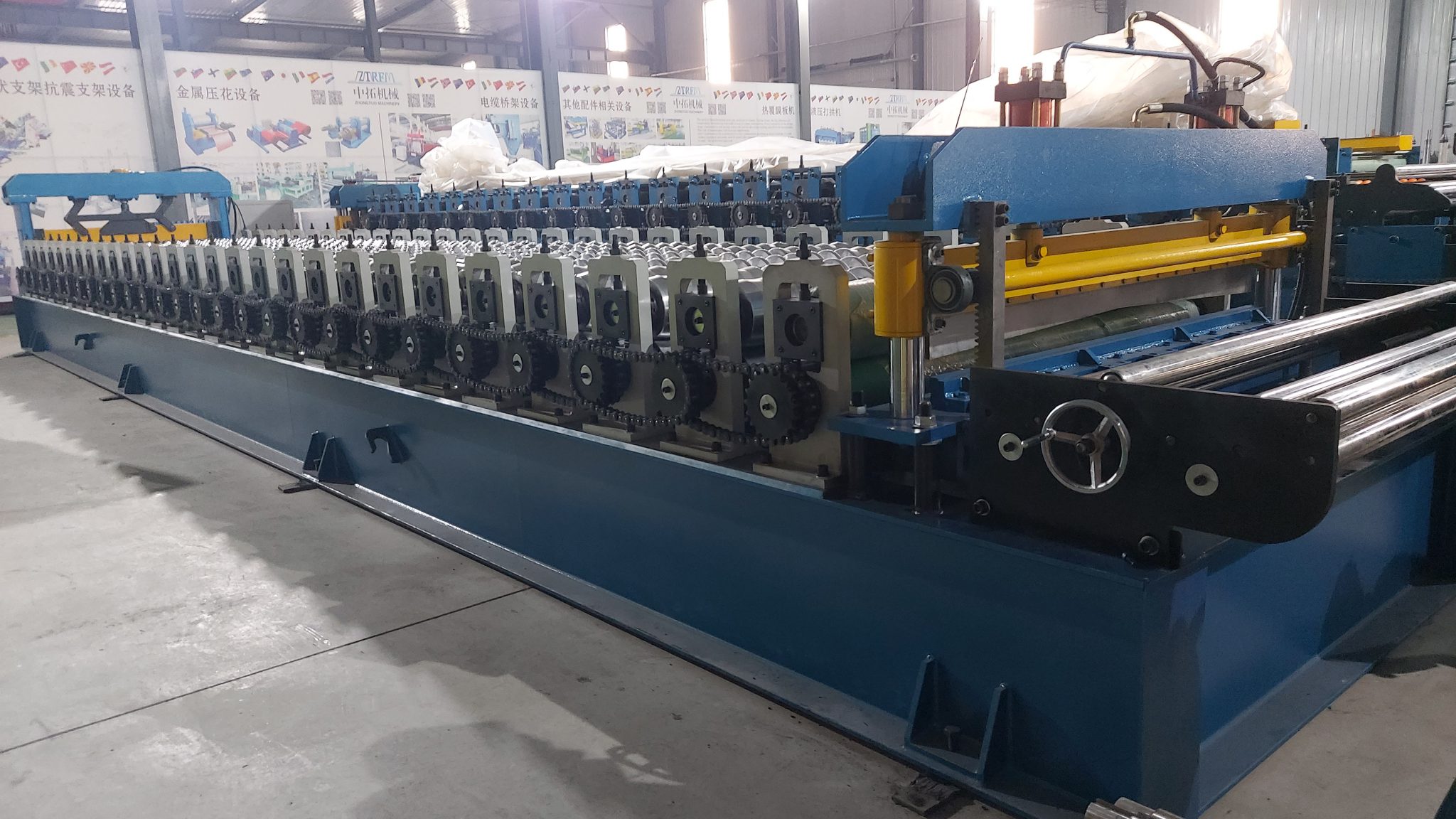 Corrugated Sheet Roofing Sheet Roll Forming Machine - color steel roll forming machine ...