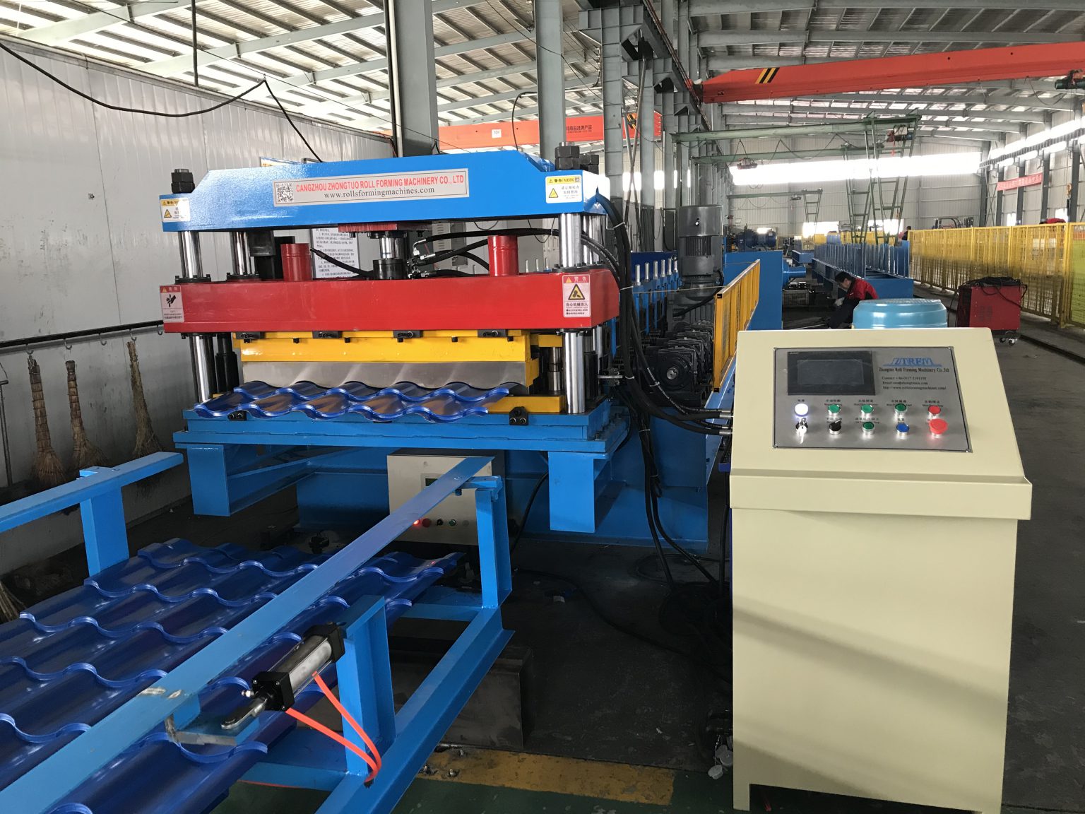 Adamante Tile Roll Forming Machine for Azerbaijan Market - color steel ...