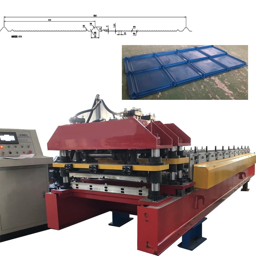 Indonesia Popular Glazed Tile Roofing Sheet Machine Color Steel Roll