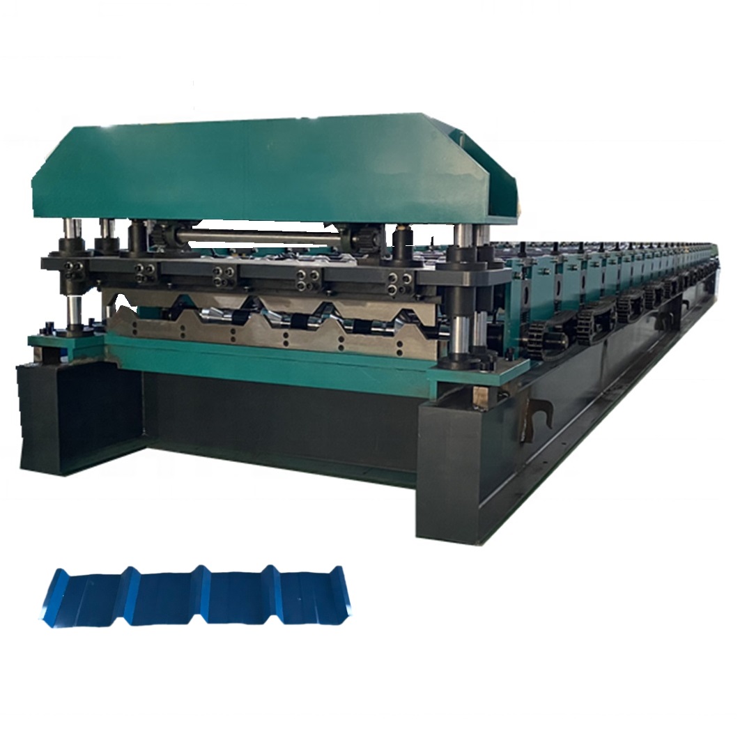 Chinese manufacturer metal IBR roofing sheet making machine trapezoidal ...