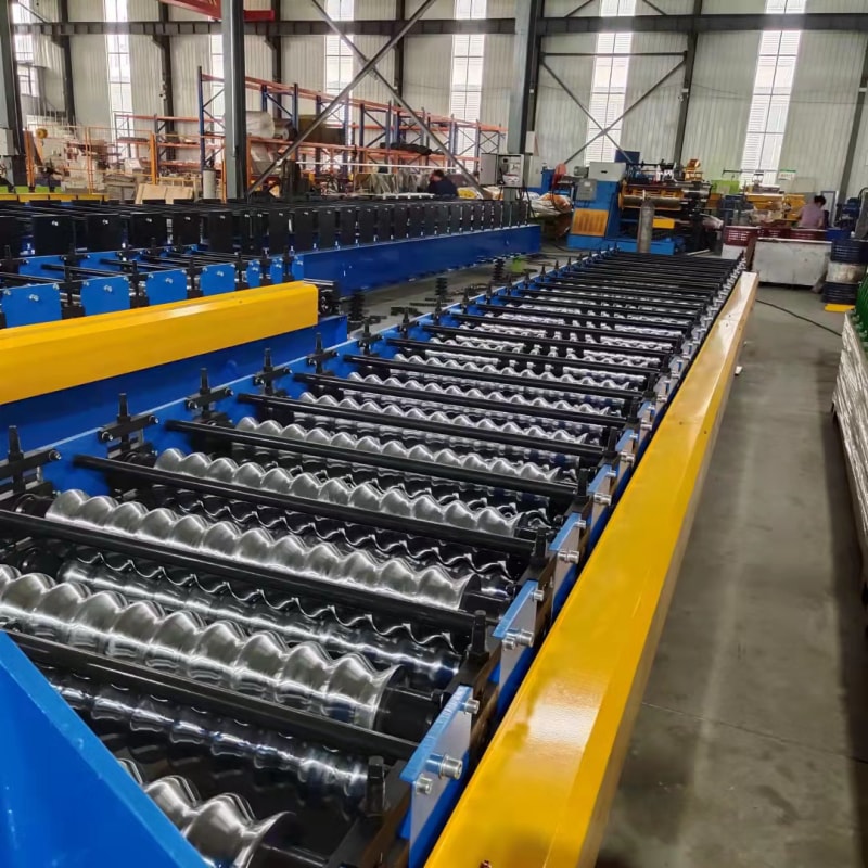 0.13-0.18mm Aluminum sheet roofing panel roll form machine