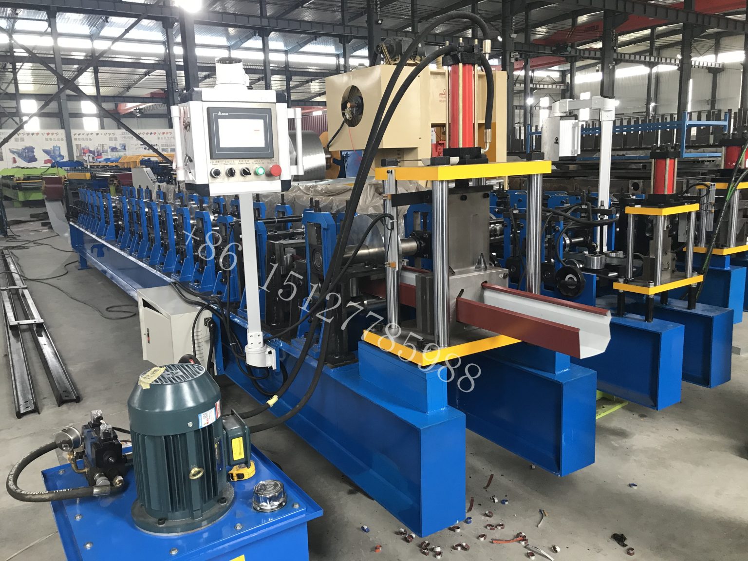 European Standard Metal Rain Gutter Making Machine