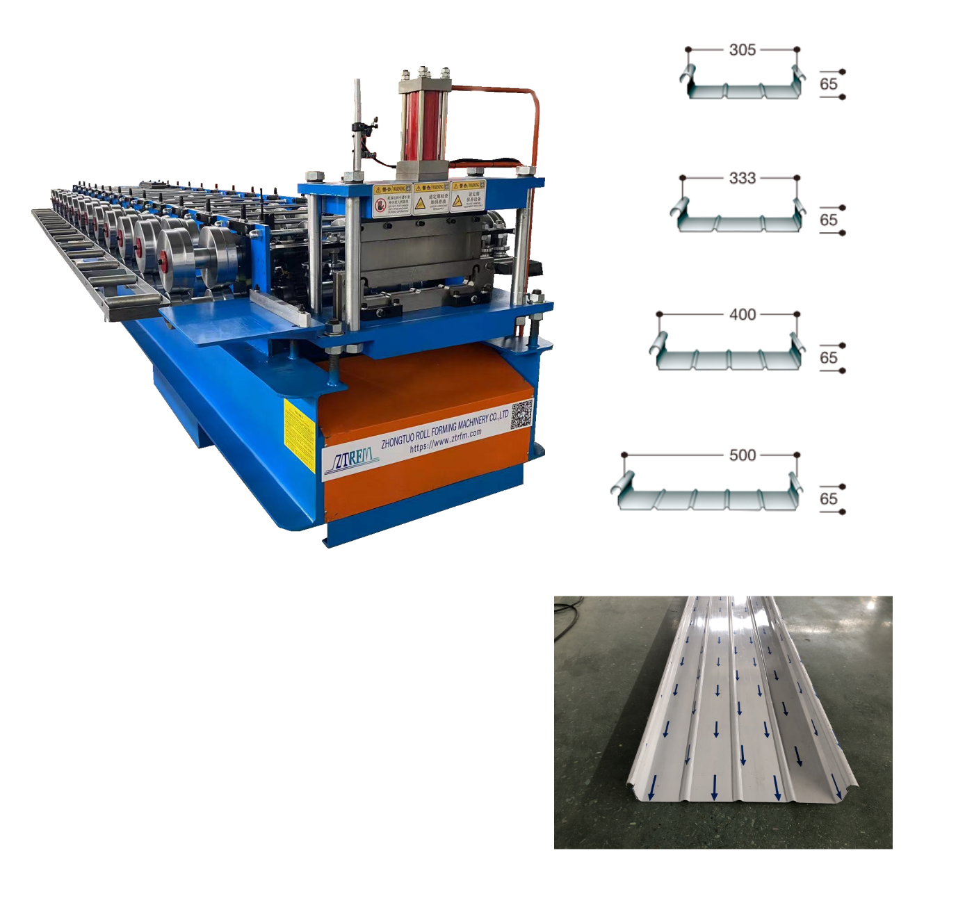 470 Tapered Bemo Standing Seam Roof Panel Roll Forming Machine
