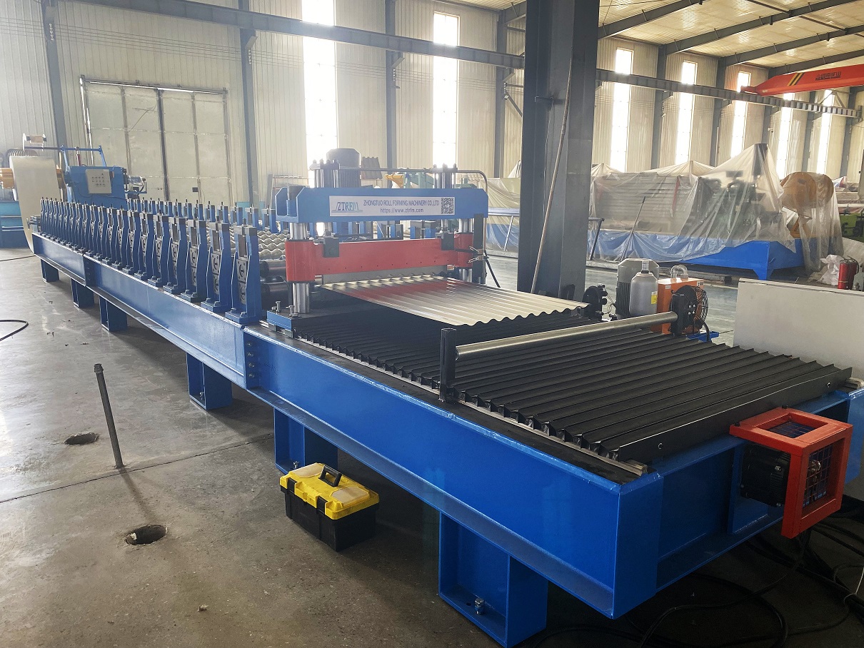 0.18 mm Corrugated Sheet Machine Roll Forming Machine