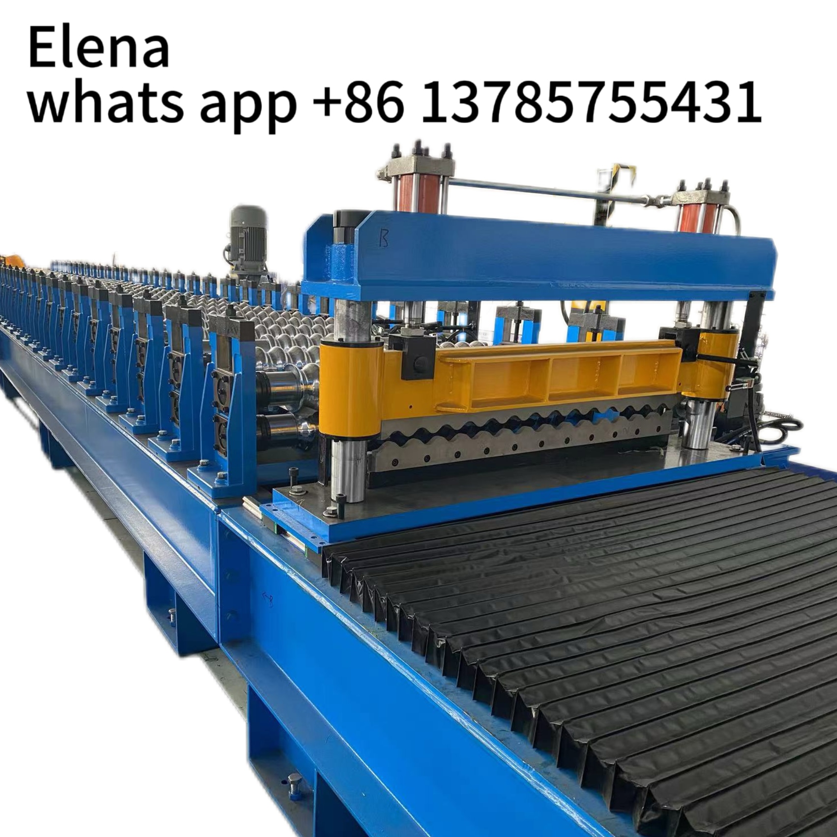 High speed corrugated roof sheet roll forming machine - color steel ...