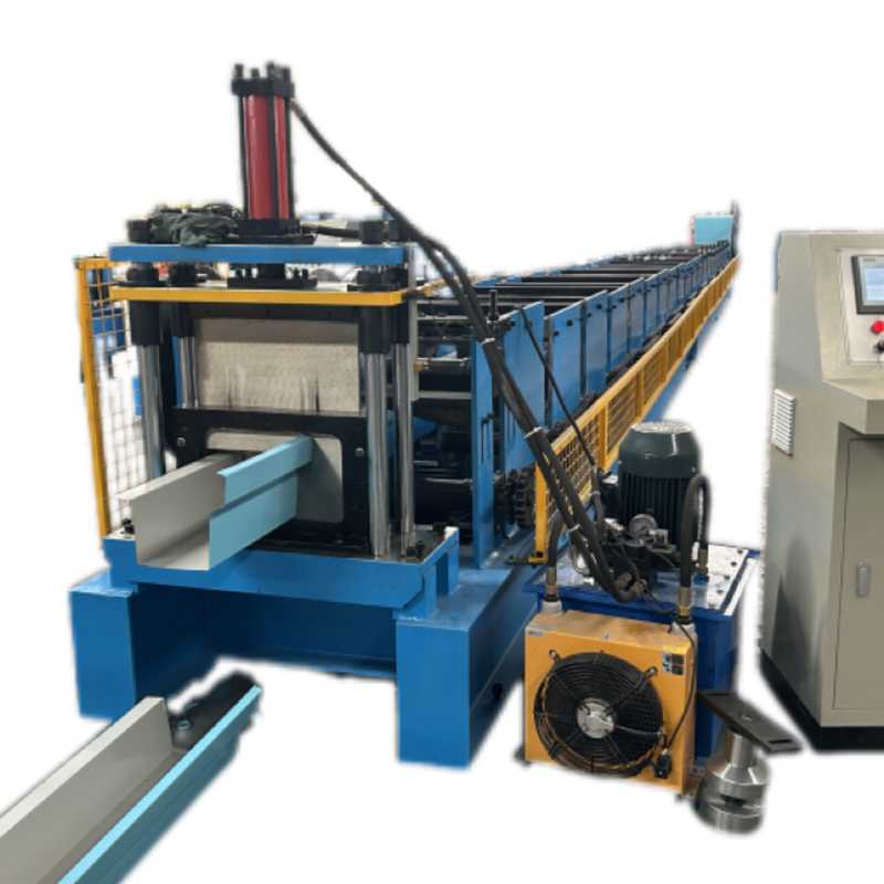 Metal Rain Gutting Square Gutter Roof Part Making Roll Forming Machine ...