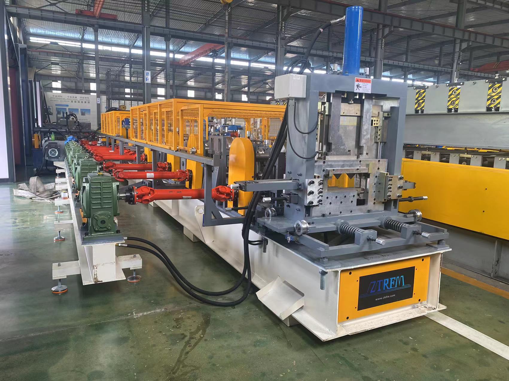 High Quality Full Automatic C Z Purlin Roll Forming Machine Fast Forming for Construction Use ...