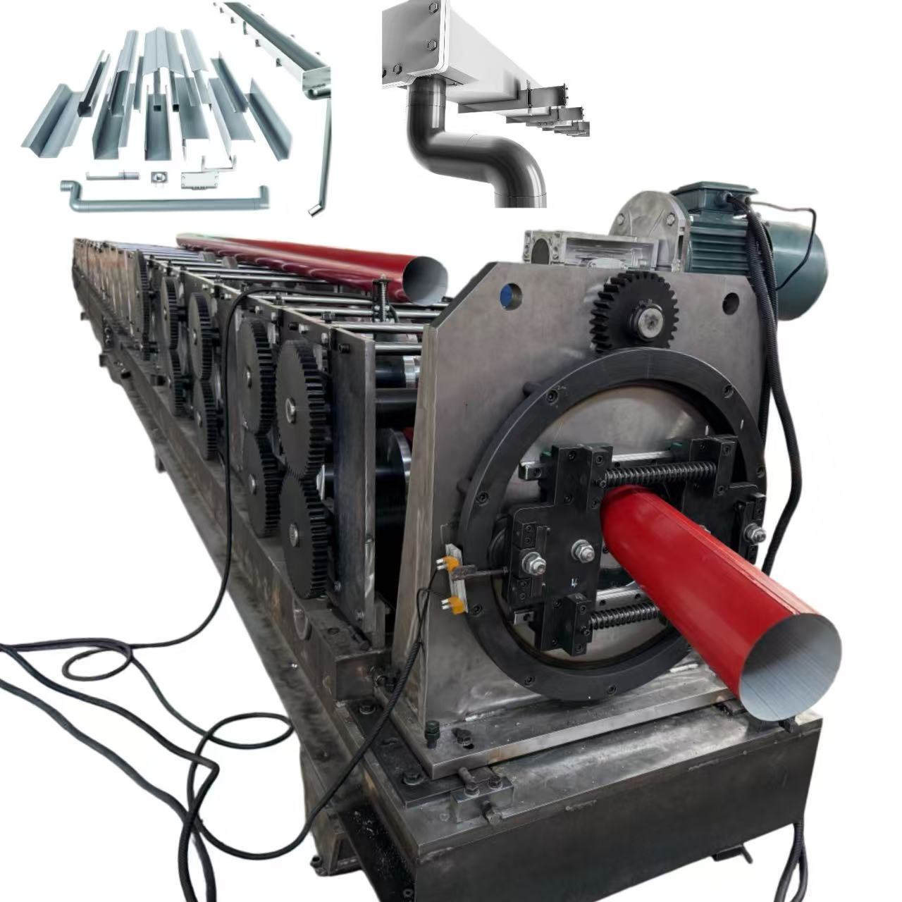 Good Quality Round Downspout Round Pipe Roll Forming Machine - color ...